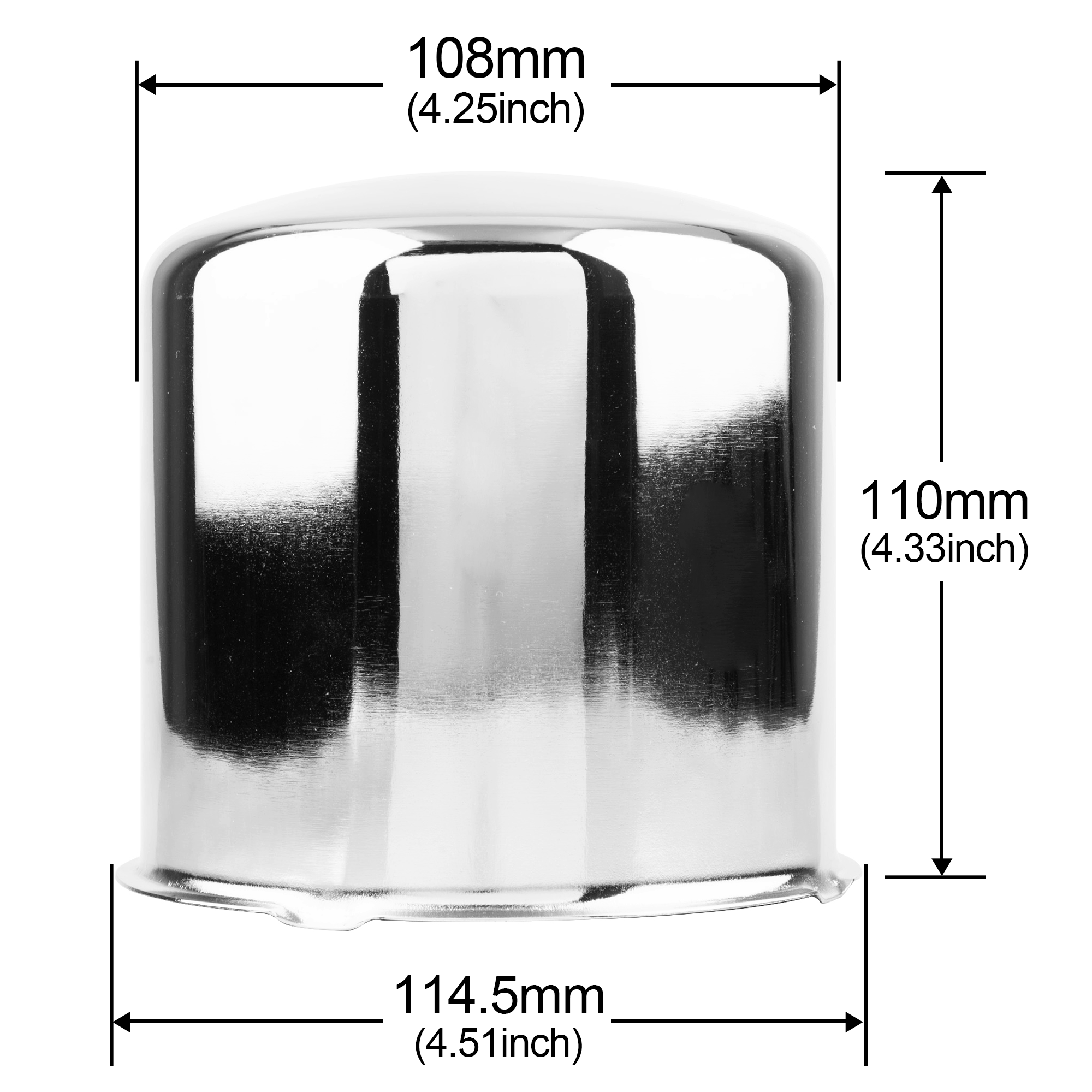 4pcs 4.25" Push Through Center Caps for SUV RV Truck Rims