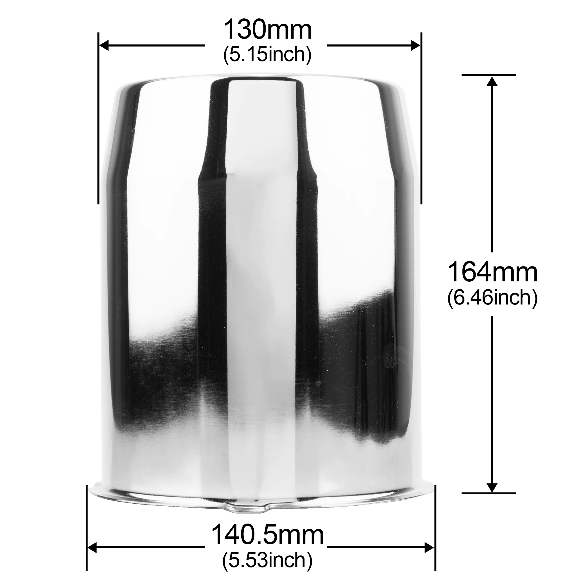 4pcs 5.15" Push Through Center Caps for Truck SUV RV Wheel