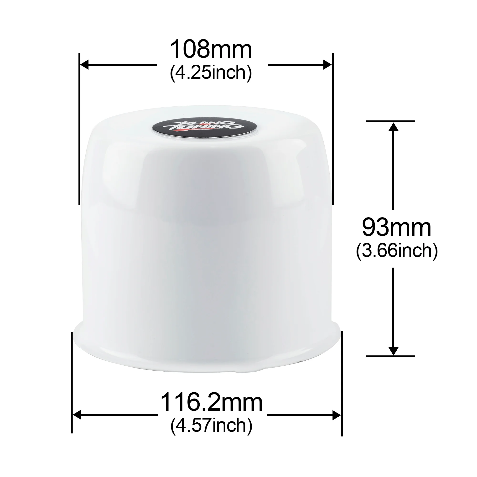 4pcs 4.25" Push Through Center Caps for SUV Truck RV Wheels