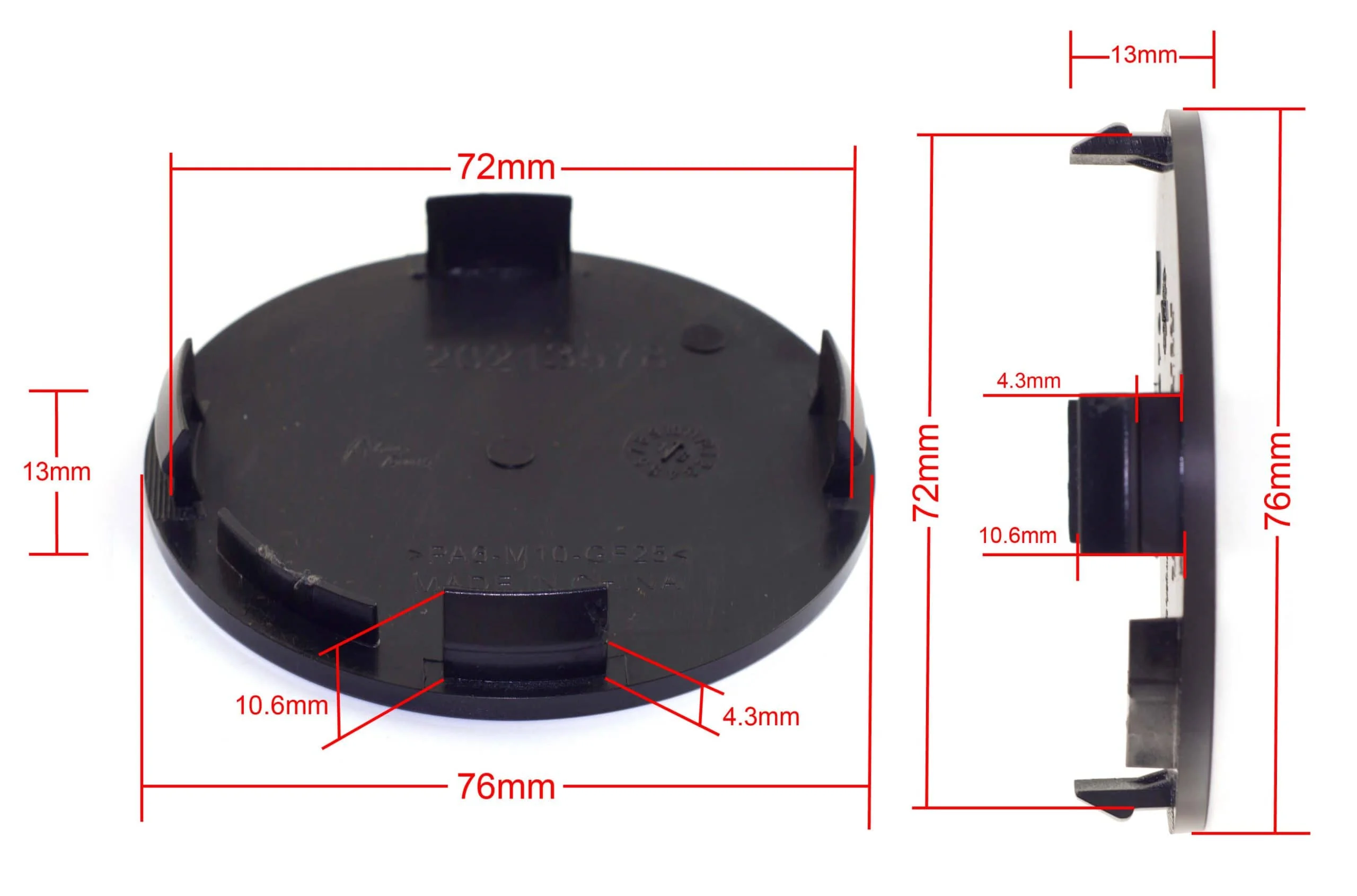 4pcs for SSR Wheel Center Caps Fit SSR WATANABE RS-EIGHT 76mm/2.99in