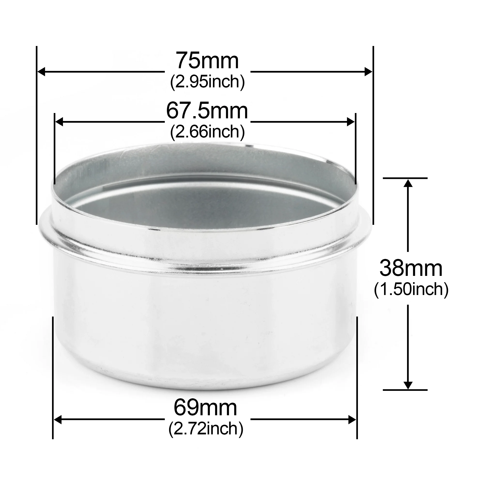 4pcs of Hub Center Dust Cap For Trailer With Rubber Lubbed Cap 69mm/2.72in