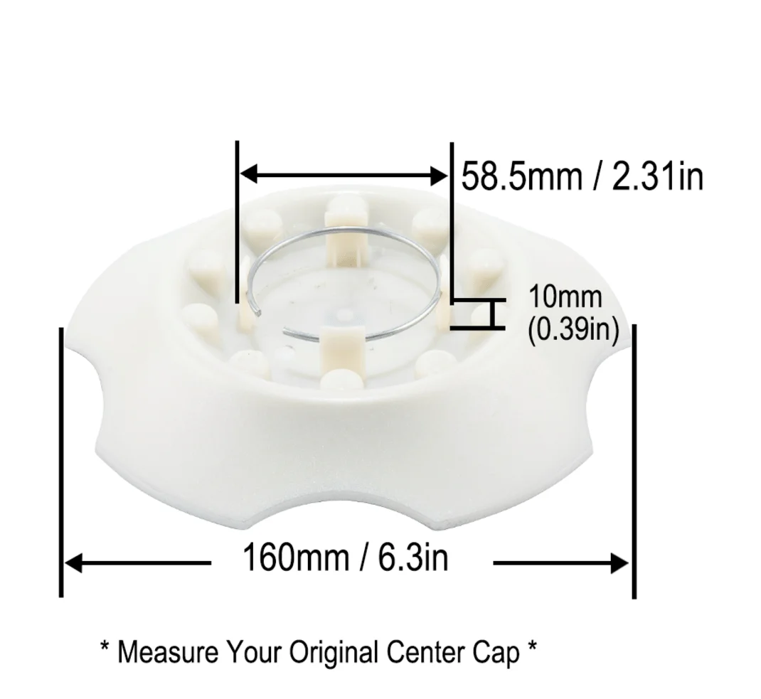 4pcs for BBS RZ Wheel Center Caps #0932217 160mm/6.3in